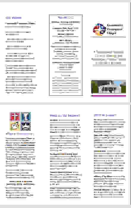 Brochure – Community Foursquare Chapel, Ottawa, KS